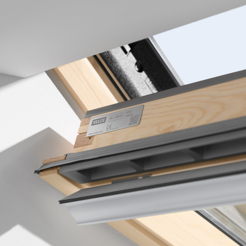 VELUX Schwingfenster GLL FK04 1061 Holz, Griff oben, 3-fach-Verglasung ...